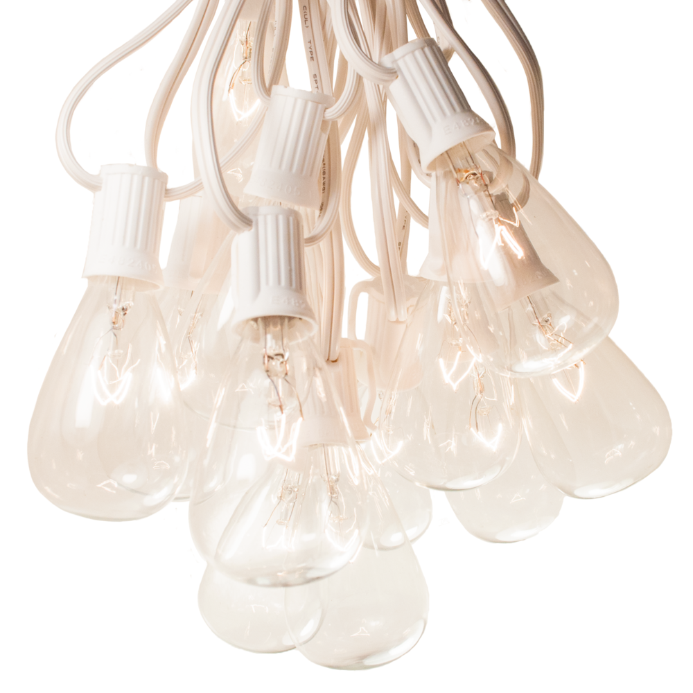 ST11 Clear String Light Sets with White wire | Hometown Evolution Inc.