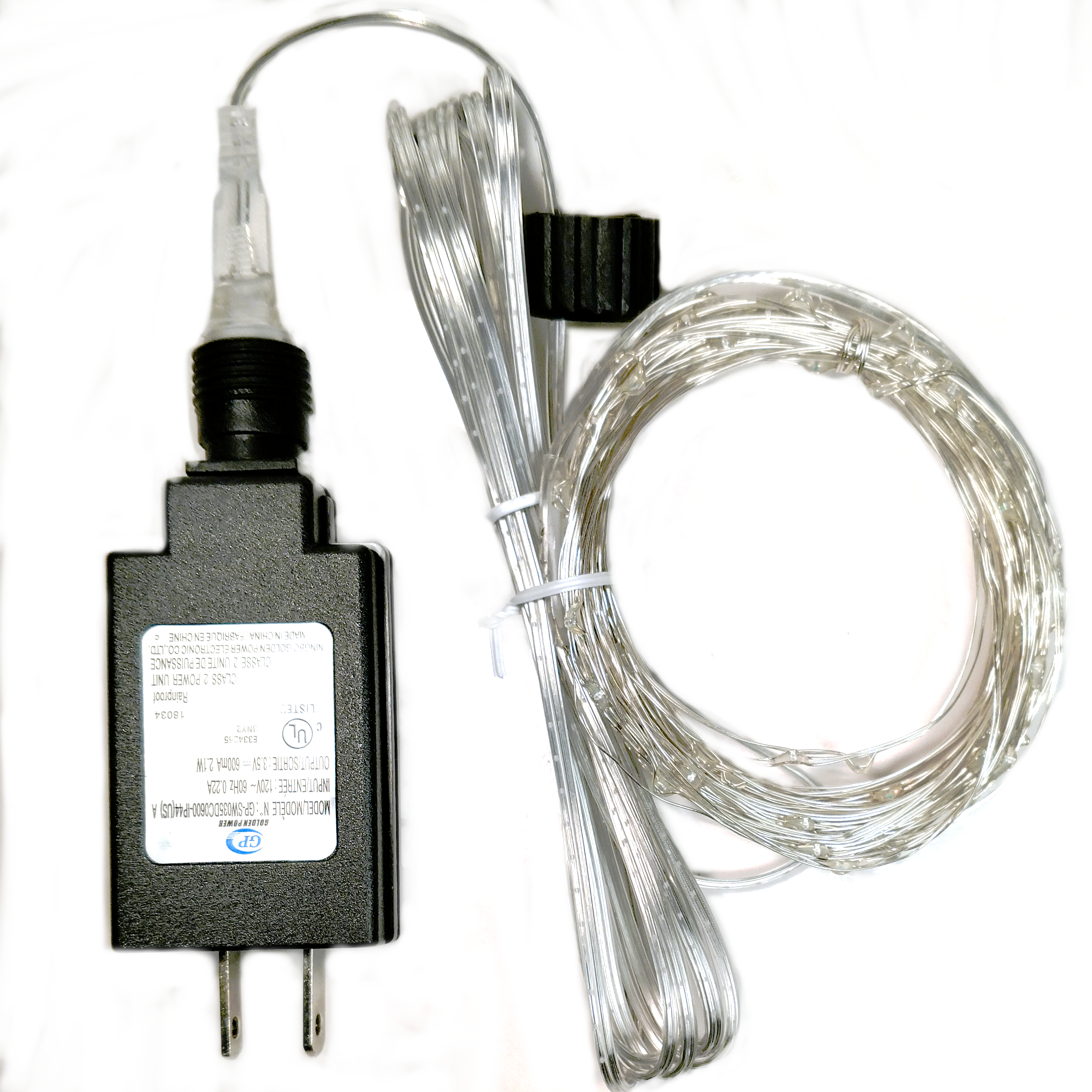 33 Foot - Plug in LED Fairy Lights- 100 Warm White Micro LED Lights on ...